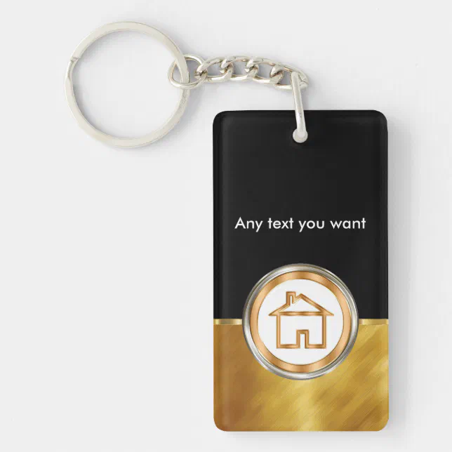 Classy Real Estate Keychains | Zazzle
