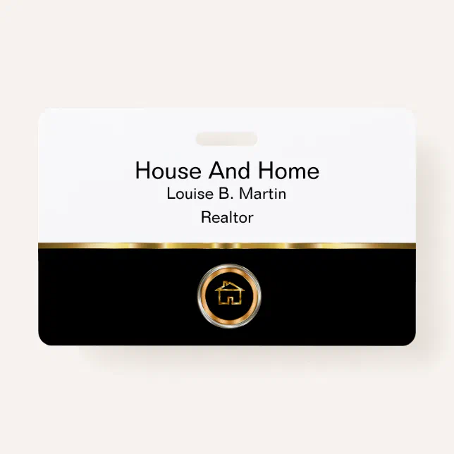 Classy Real Estate Theme Badge | Zazzle