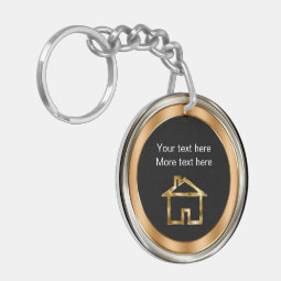 Classy Realtor Keychains | Zazzle