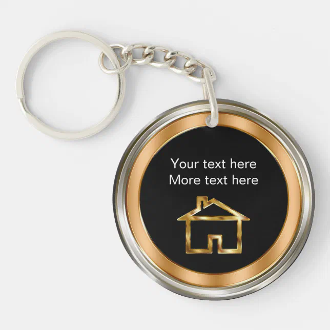 Classy Realtor Keychains | Zazzle