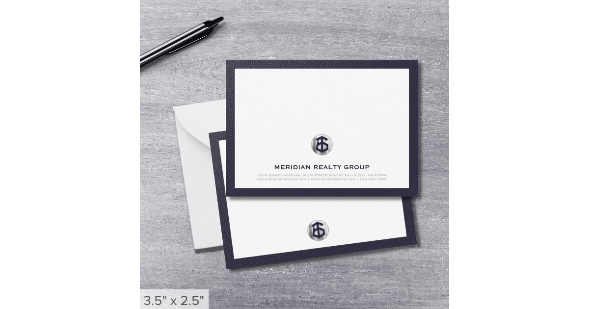 Classy Realtor Note Cards | Zazzle