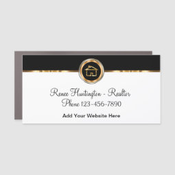 Classy Realtor Promotional Car Magnets | Zazzle