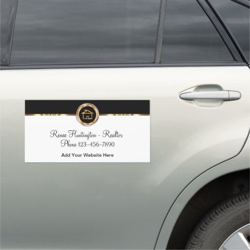 Classy Realtor Promotional Car Magnets | Zazzle