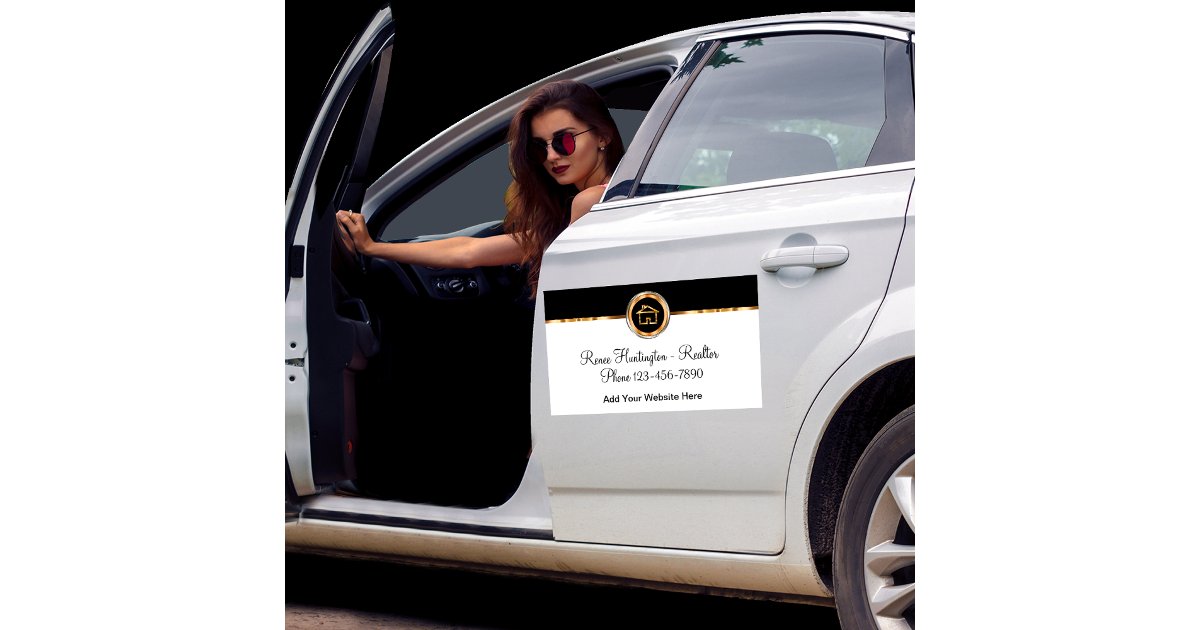 Classy Realtor Promotional Car Magnets | Zazzle