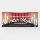 Classy Red and Black Murder Mystery Dinner Party Banner | Zazzle
