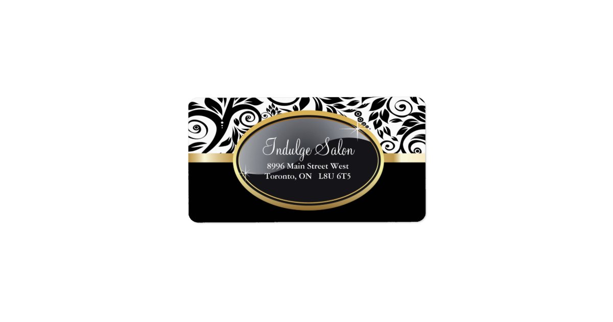 Classy Salon and Spa Address Labels | Zazzle