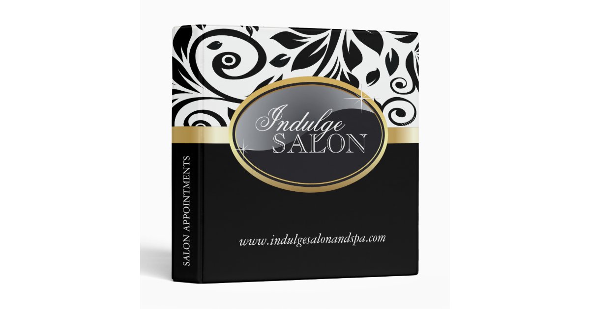 Classy Salon and Spa Appointment Binder | Zazzle