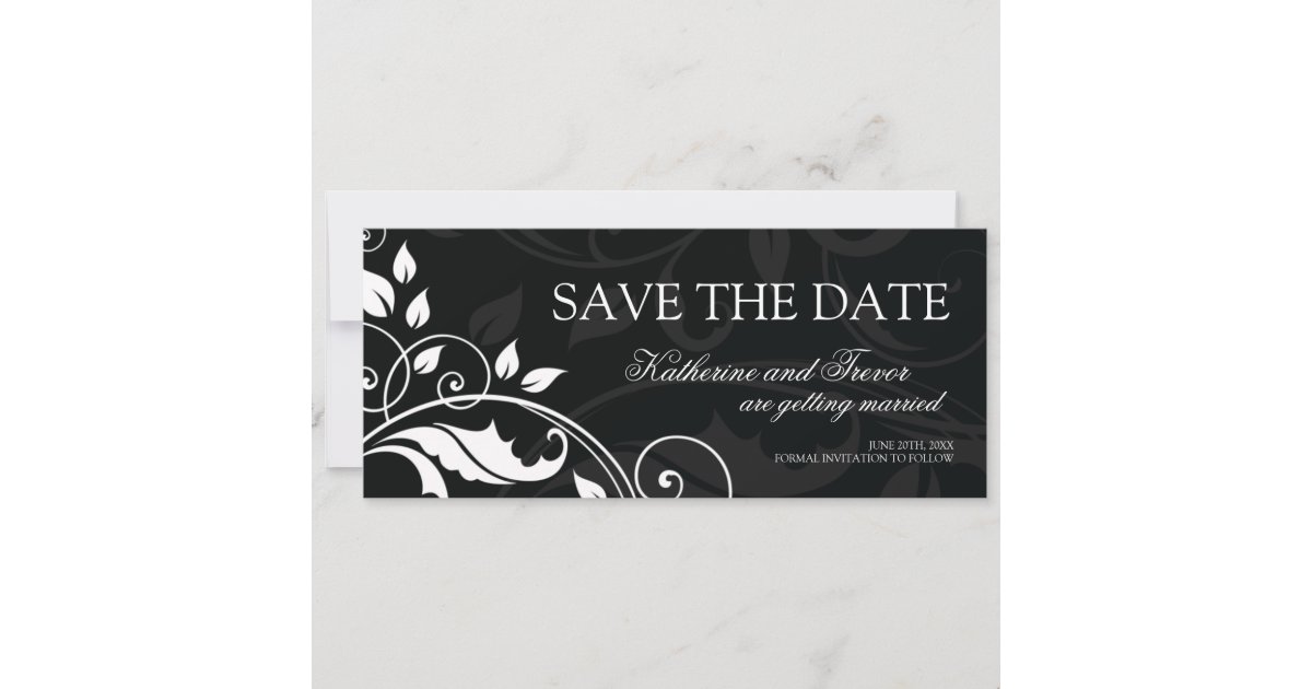 Classy Save the Date Wedding Invitation | Zazzle