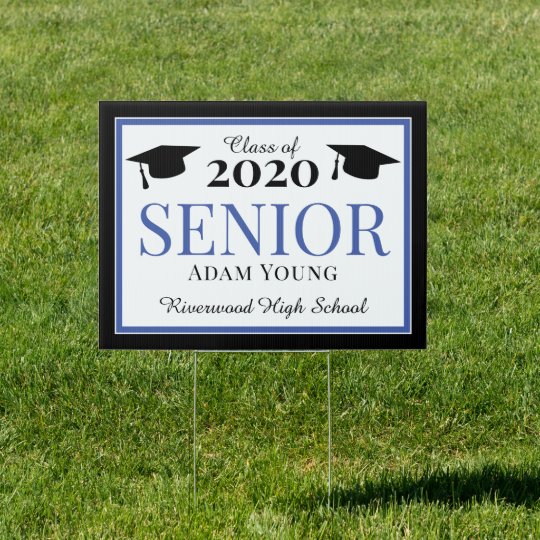 Classy Senior Graduation 2020 Sign | Zazzle.com