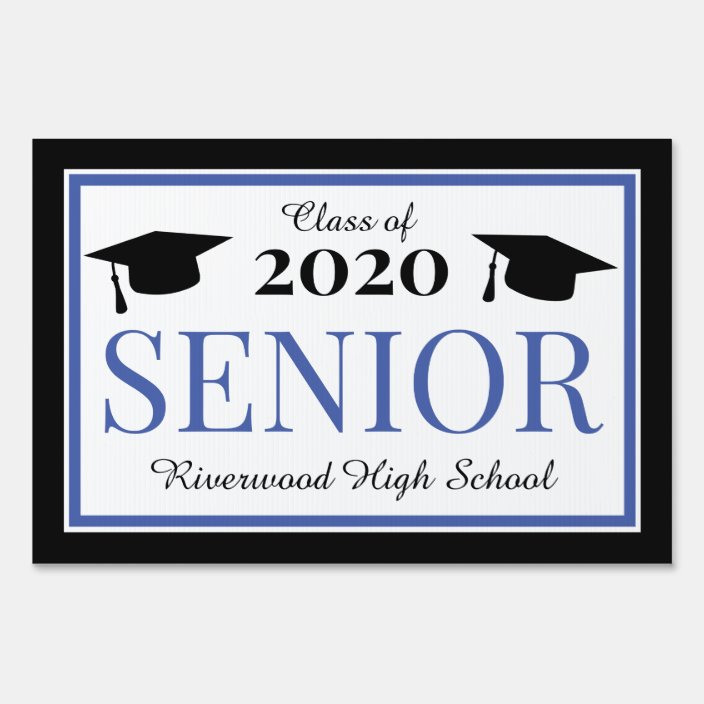 Classy Senior Graduation 2020 Sign | Zazzle.com