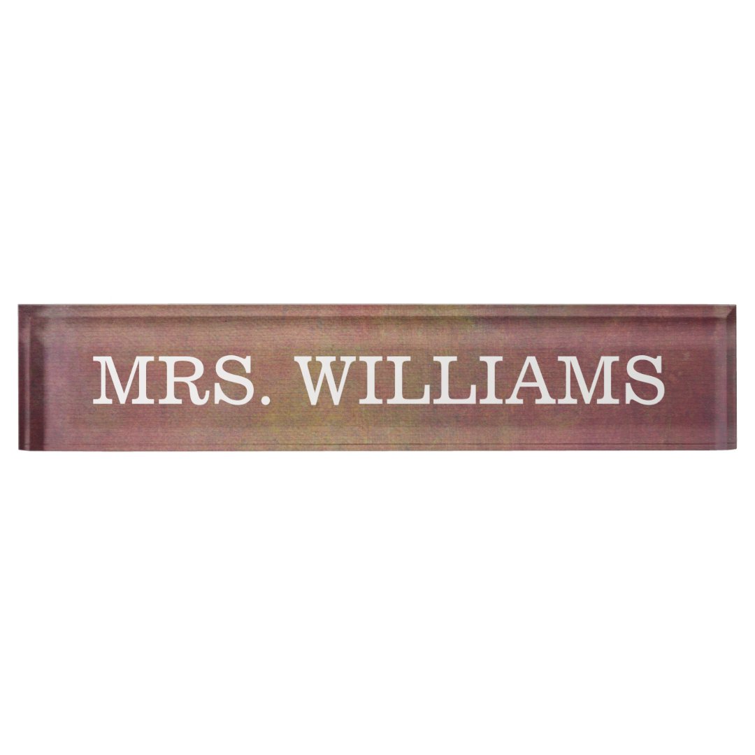 Classy + Simple Professional Desk Name Plate | Zazzle
