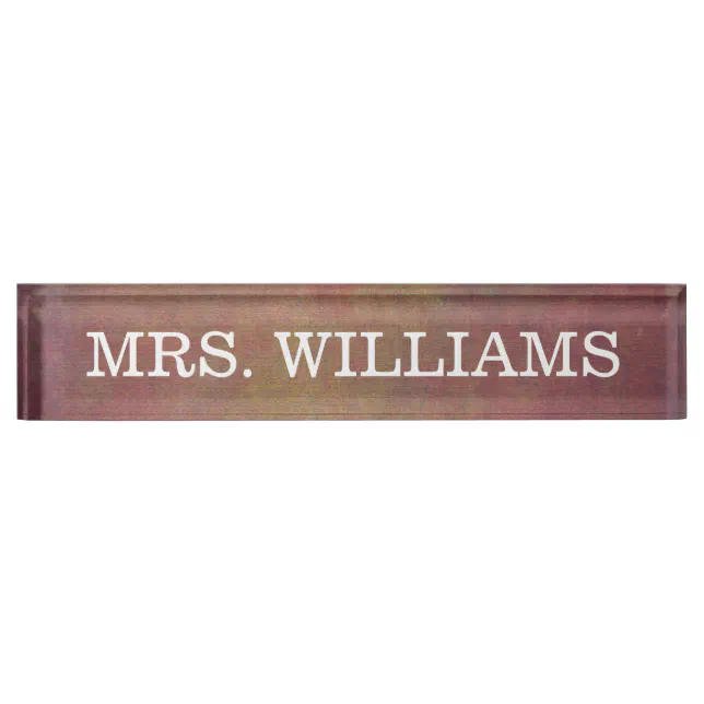 Classy + Simple Professional Desk Name Plate | Zazzle