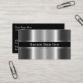 Classy Steel Metallic Style Business Cards | Zazzle
