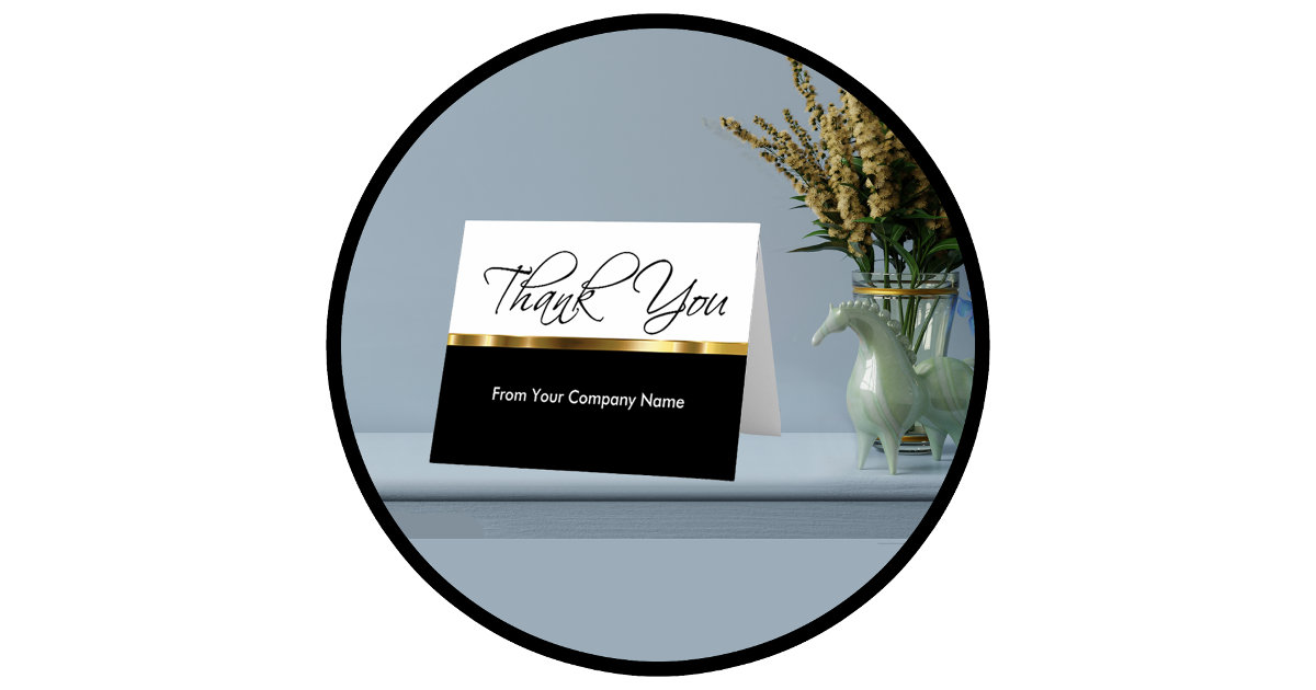 Classy Thank You Cards For Business | Zazzle