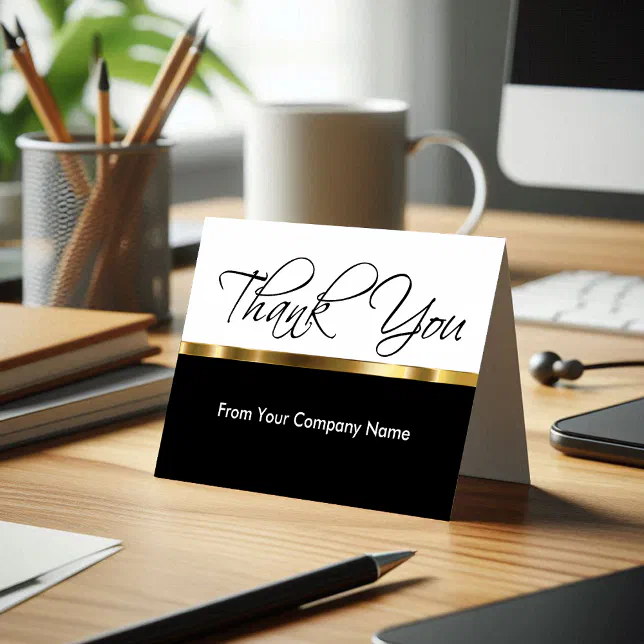 Classy Thank You Cards For Business | Zazzle