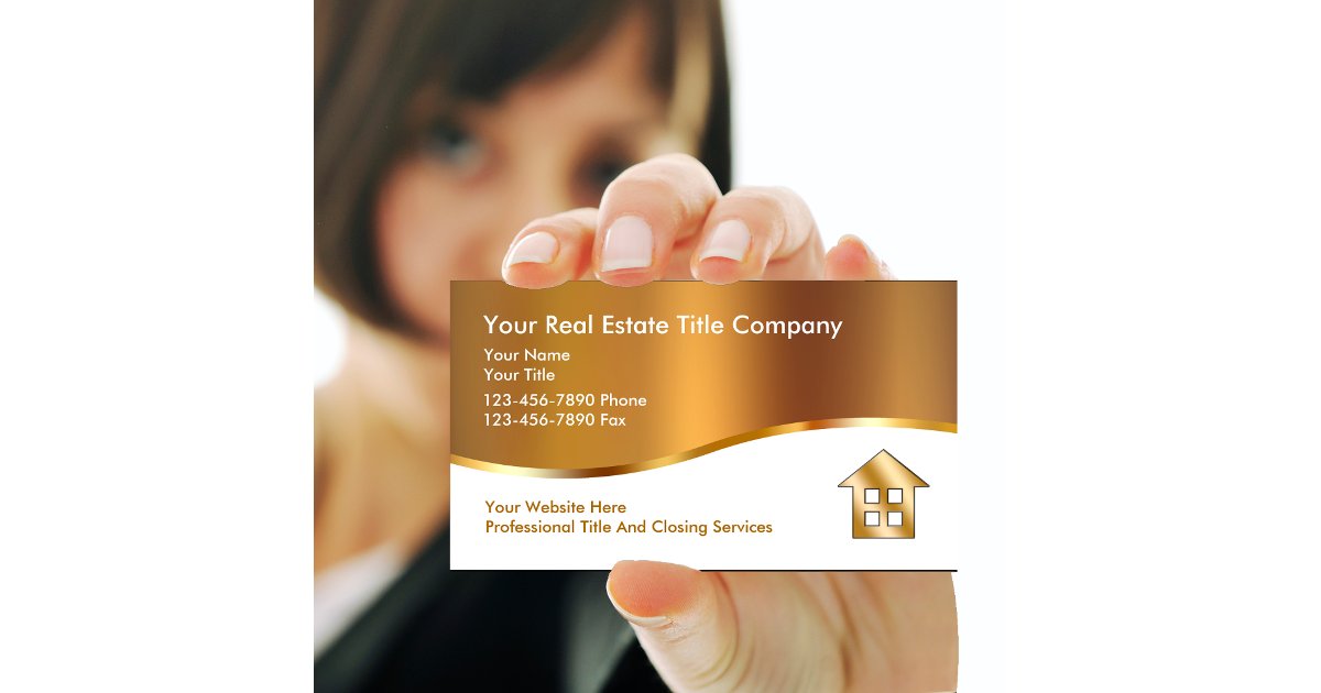 Classy Title Company Business Cards | Zazzle