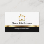 Classy Ultra Thick Title Company Business Cards | Zazzle