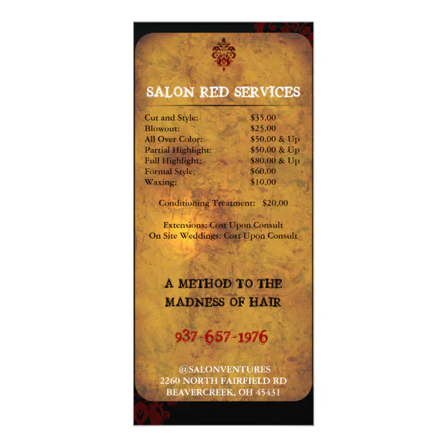 Classy Upscale Modern Business Price Card | Zazzle