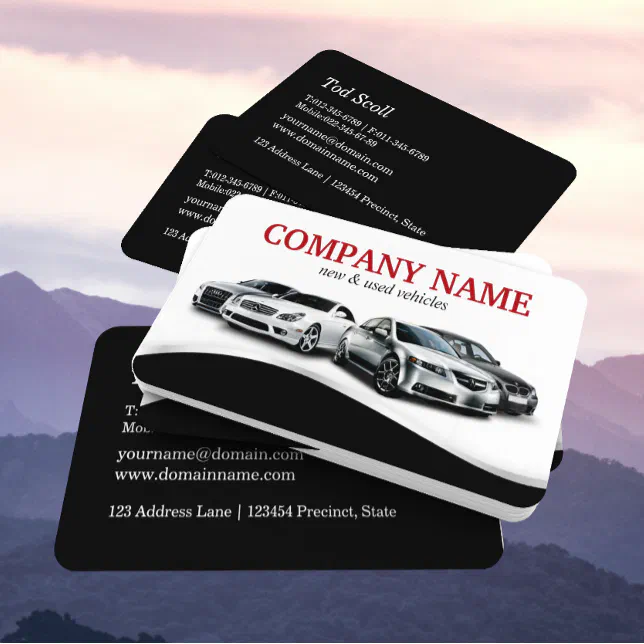 Classy Used Car Dealer Business Card | Zazzle