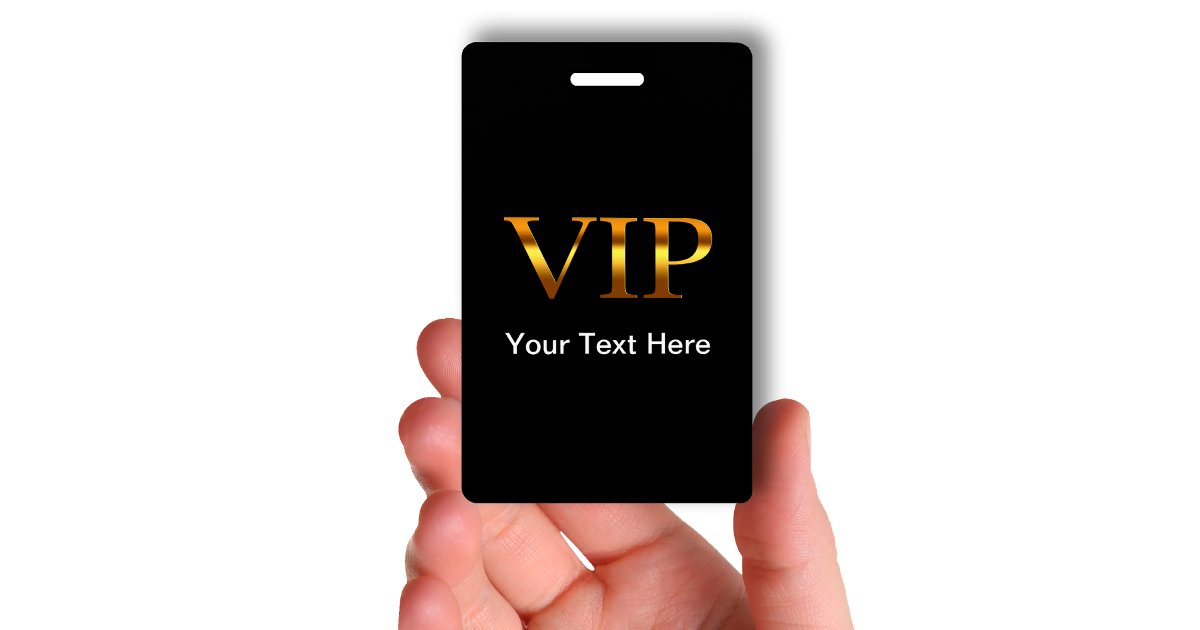 Classy VIP Visitor Badge | Zazzle