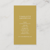 Classy White Faux Gold Headshot Photo Business Card | Zazzle
