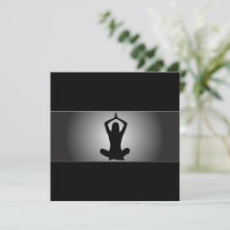 Classy Yoga Invitation | Zazzle