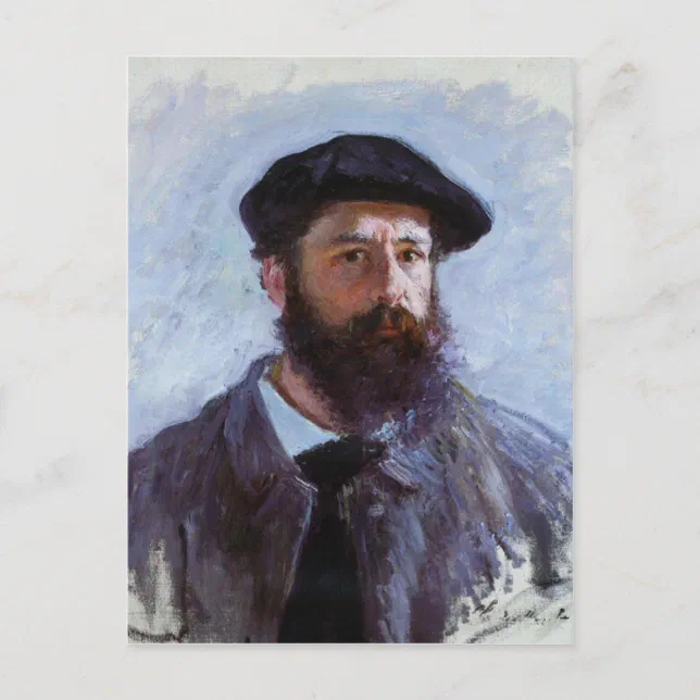 Claude Monet a Self-Portrait postcard | Zazzle