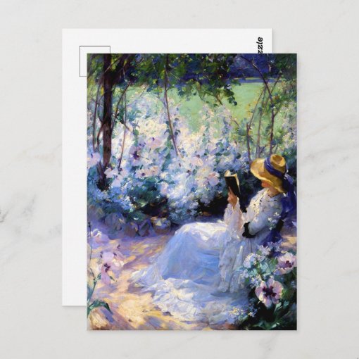 Claude Monet - A Woman Reading Postcard | Zazzle