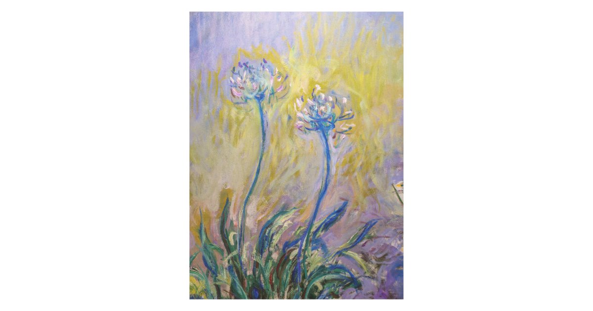 Claude Monet - Agapanthus Tablecloth | Zazzle