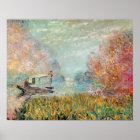 The Studio Boat by Claude Monet Poster | Zazzle.com