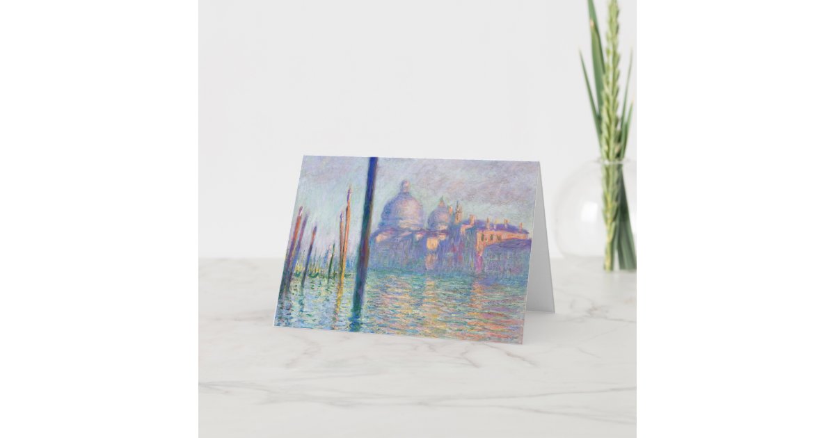Claude Monet - Grand Canal, Venice Card | Zazzle