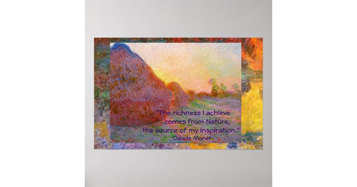 Claude Monet Haystacks Poster | Zazzle