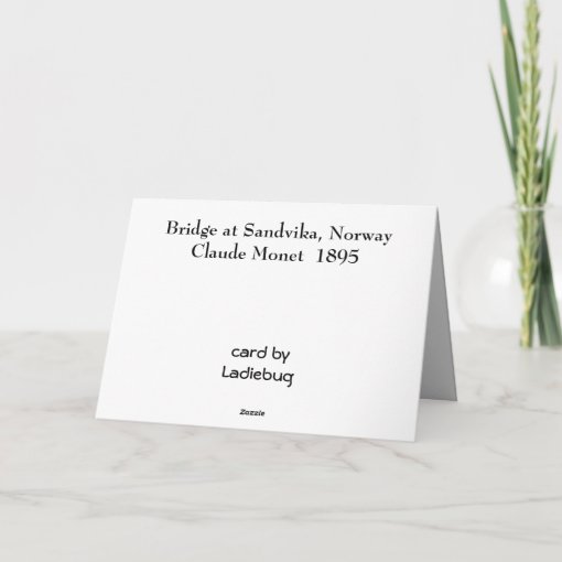 Claude Monet Holiday Card | Zazzle