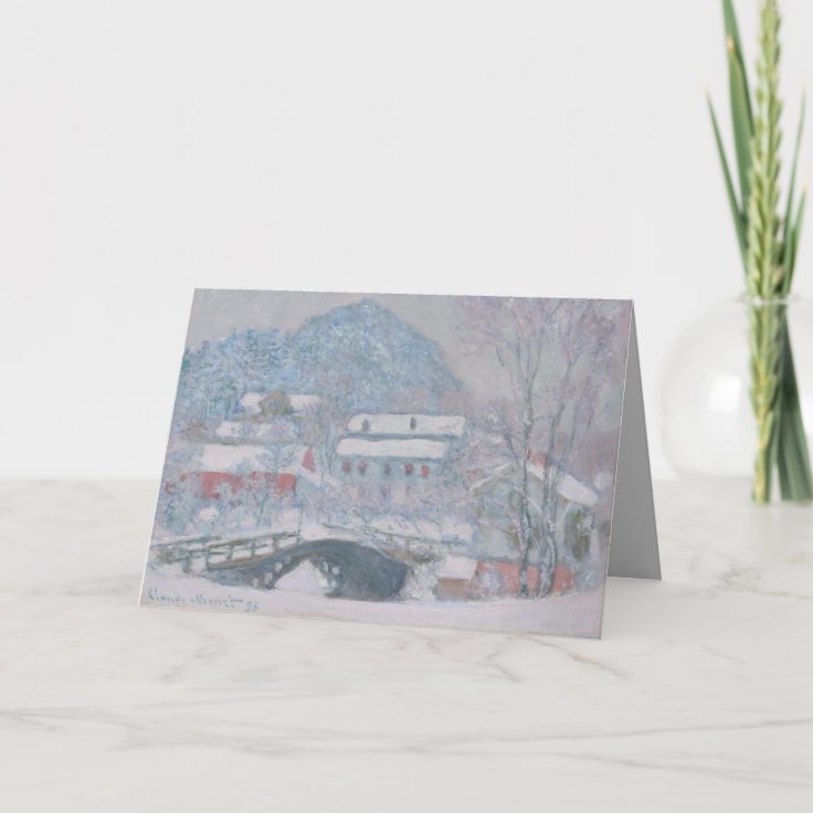 Claude Monet Holiday Card | Zazzle