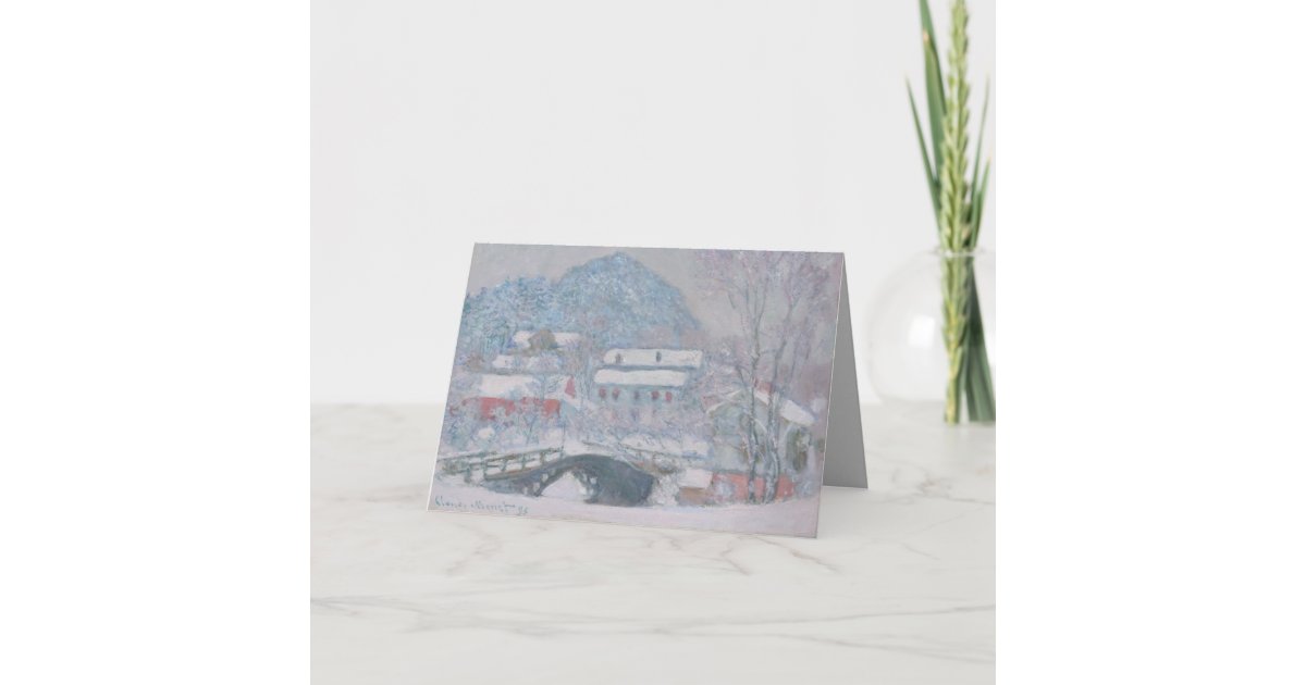 Claude Monet Holiday Card | Zazzle