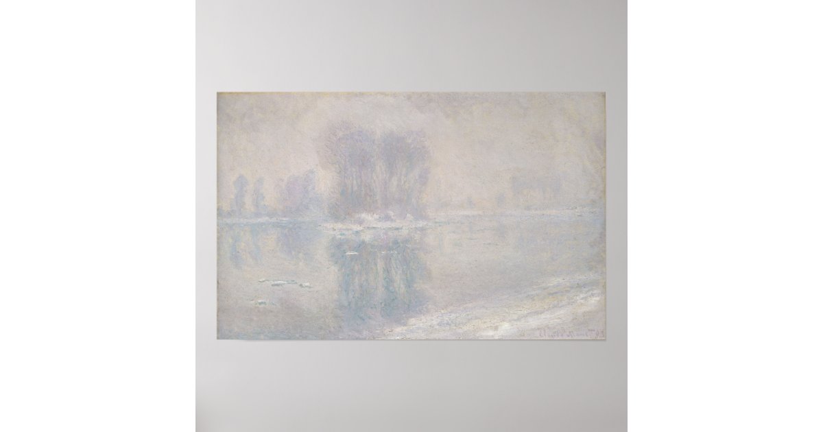Claude Monet | Ice Floes Poster | Zazzle
