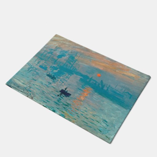 CLAUDE MONET - Impression, sunrise 1872 Doormat | Zazzle