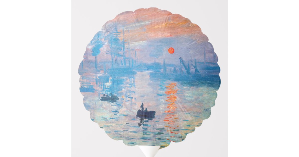 Claude Monet - Impression, Sunrise Balloon | Zazzle