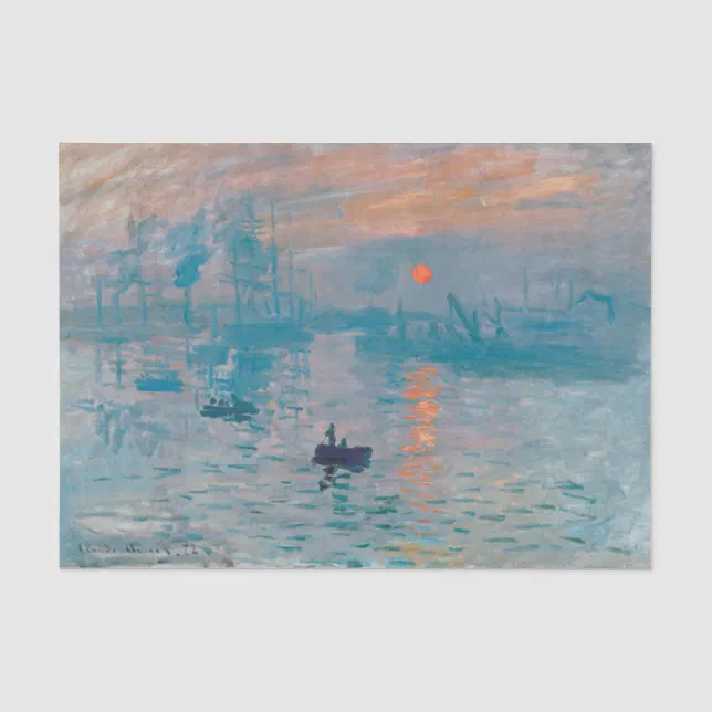 Claude Monet Impression Sunrise French Tissue Paper | Zazzle