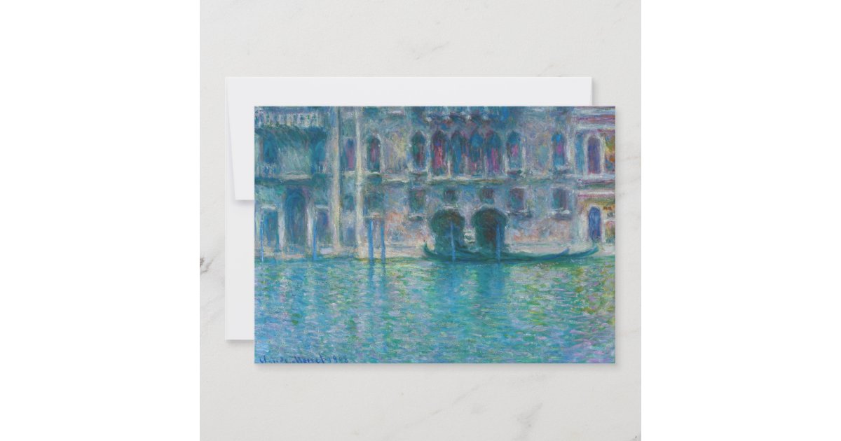 Claude Monet - Palazzo da Mula Invitation | Zazzle