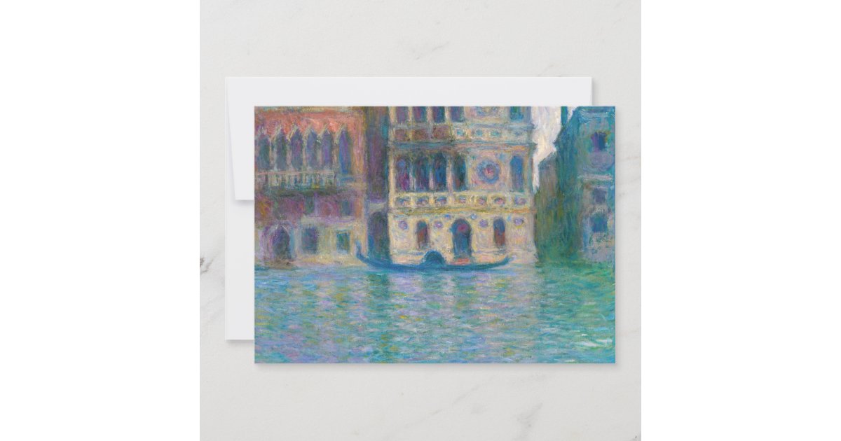 Claude Monet - Palazzo Dario Invitation | Zazzle