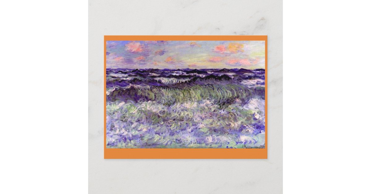 Claude Monet, Sea Study Postcard | Zazzle