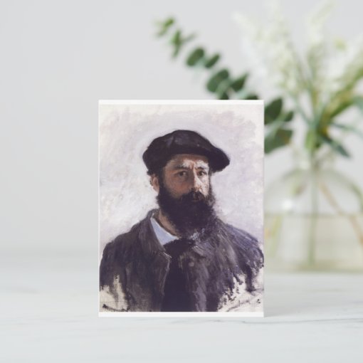 Claude Monet - Self-portrait in Beret 1886 Postcard | Zazzle