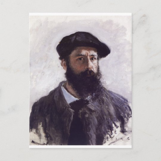 Claude Monet - Self-portrait in Beret 1886 Postcard | Zazzle.com