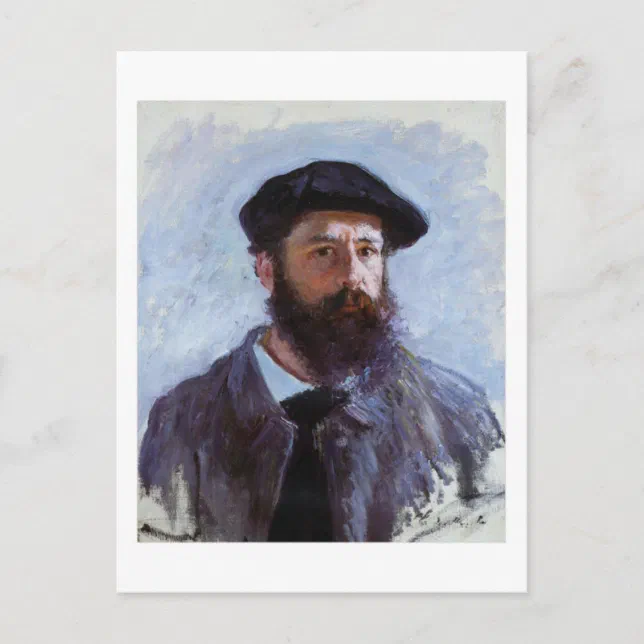 Claude Monet Self-Portrait postcard | Zazzle