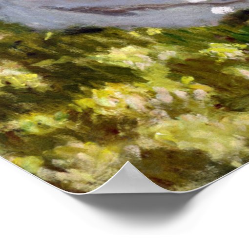 Claude Monet Springtime Impressionism Painting Poster | Zazzle