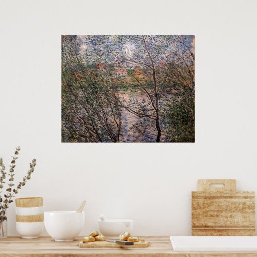 Claude Monet - Springtime through the branches Poster | Zazzle