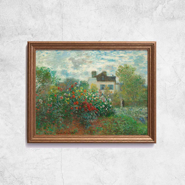 Claude Monet The Artist Garden French Old Art Poster | Zazzle