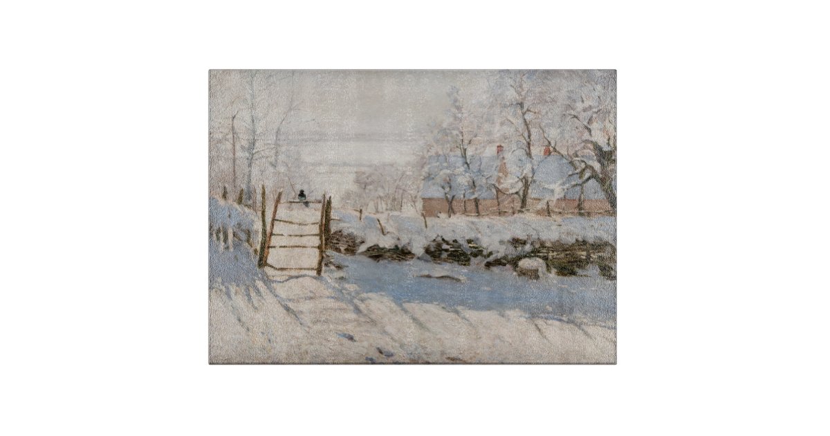 Claude Monet - The Magpie Cutting Board | Zazzle