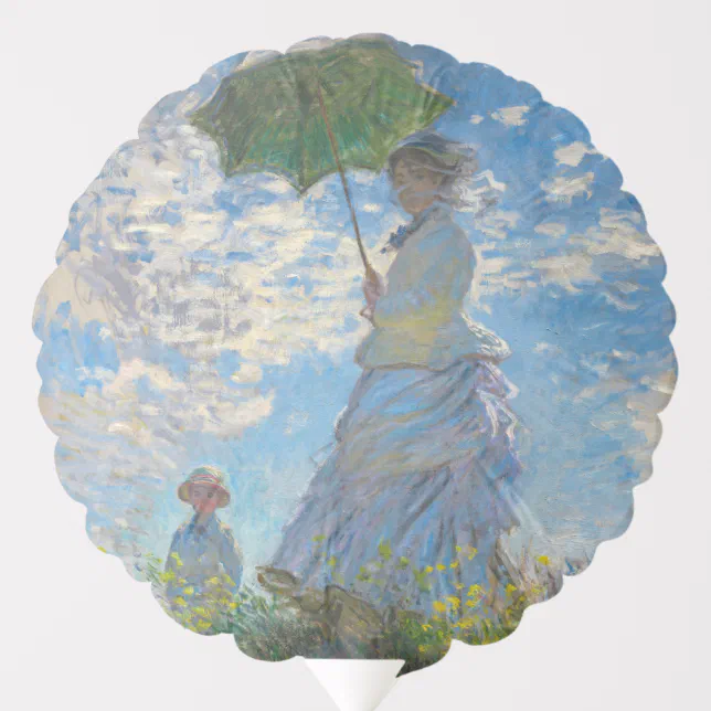 Claude Monet - The Promenade, Woman with a Parasol Balloon | Zazzle
